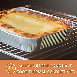 Findful Square Aluminum Baking Pans with Clear Plastic Lids (35-Pack, 8x8”) - Disposable Takeout Pans - Foil Food Containers for Cooking, Heating, Storing, Prepping Food - Eco-Friendly & Recyclable