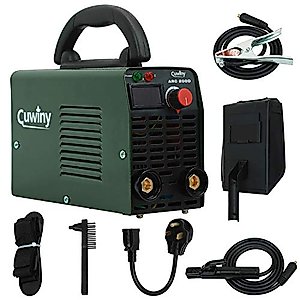 ARC Welder Mini, Cuwiny ARC200D 110v/220v IGBT Inverter Welding Machine, Maximum 140A MMA/Stick, Dual Voltage with High Frequency Duty Cycle Digital Display Welding.