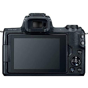 Commander Optics Professional Photo Bundle for M50 Mirrorless Digital Camera (Black) w/EF-M 15-45mm f/3.5-6.3 is STM + Wide-Angle and Telephoto Lenses + Portable Tripod + Memory Card