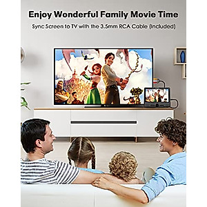 WONNIE 10" Car DVD Players, Portable DVD Player Dual Screen Play Two Different or The Same Movie with 2 Headrest Mount, 5 Hours Rechargeable Battery, Last Memory, AV Out&in, Support USB/SD/Sync TV