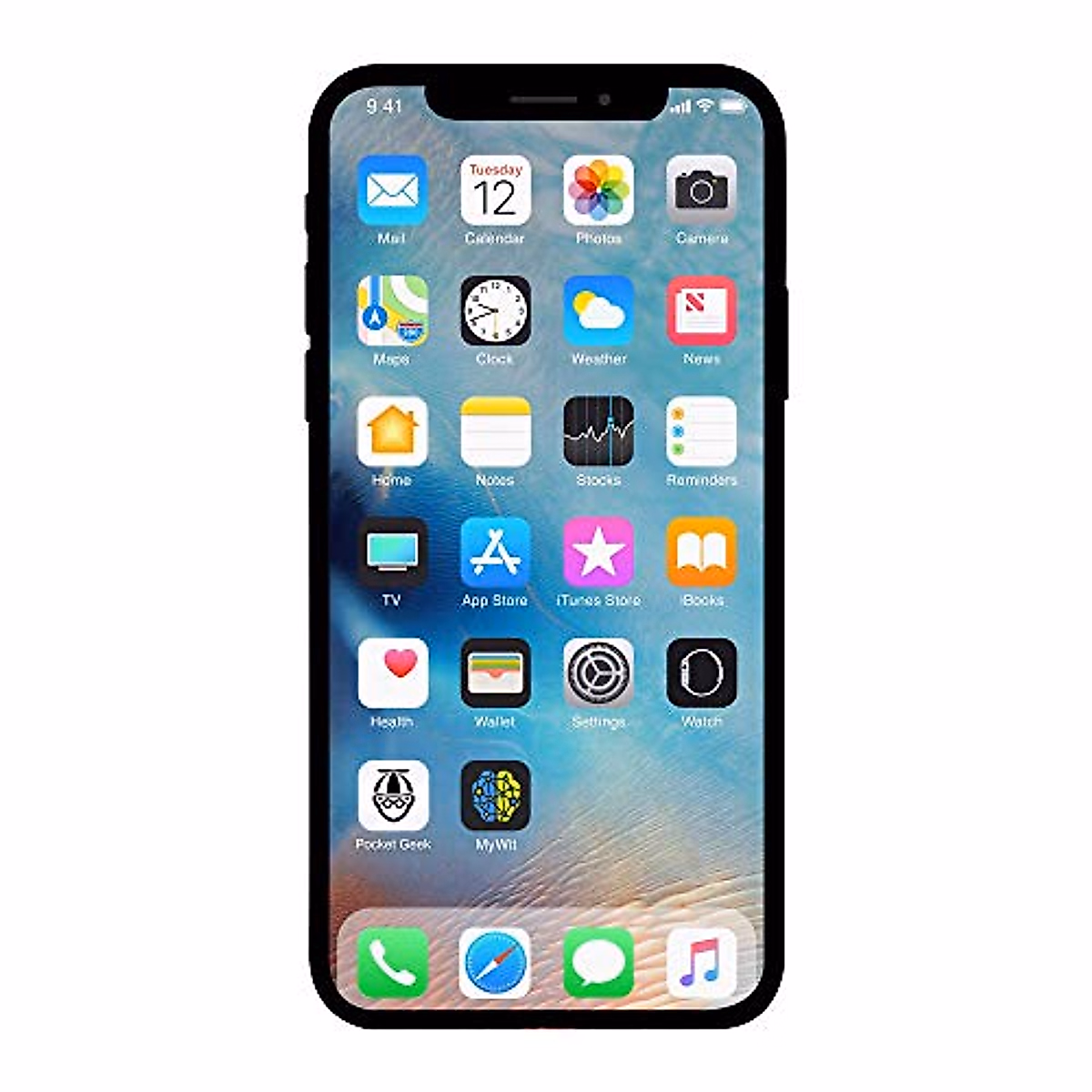 Apple iPhone X, US Version, 64GB, Silver - Unlocked (Renewed)