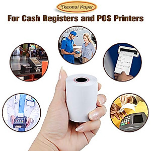 TK Thermal King, 2-1/4" x 85' Thermal Paper Cash Register POS Receipt Paper (50 rolls/Case x 1)