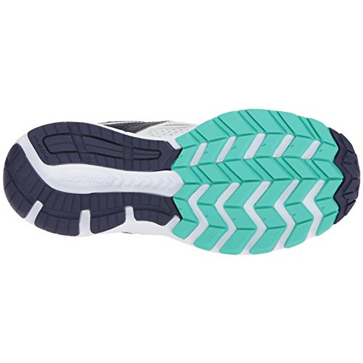 Saucony Women's Cohesion 11 Running Shoe, White/Teal, 8 Medium US