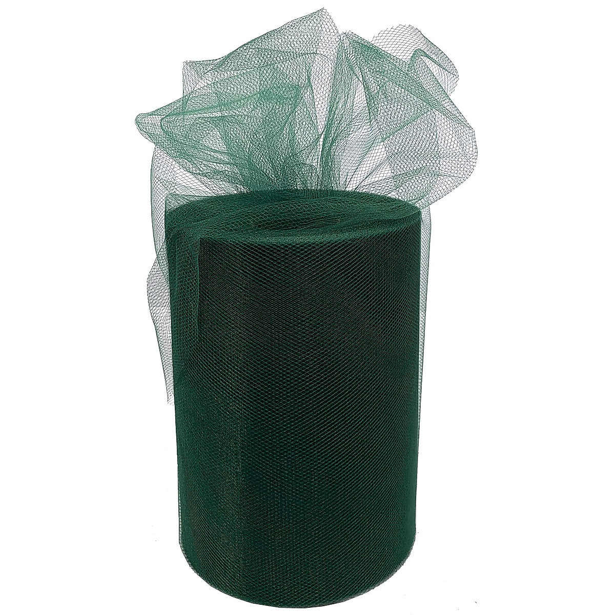 Hunter Green Tulle Fall Decor - 6" x 100 Yards, Easter, Spring, Fabric Netting Ribbon, Wreath, Garland, Swag, Streamers, Gift Wrapping, Bows, Christmas, St. Patrick's Day