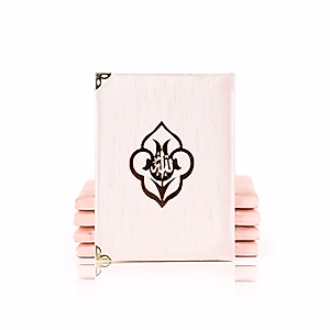 Muslim Prayer Rug, Yaseen Surah Pocket-Size Book & Prayer Beads Set, Perfect Islamic Gift I Mawlid Gift I Suitable for Men, Women | Islamic Ramadan Eid Gifts, (1 Sets, Pink)