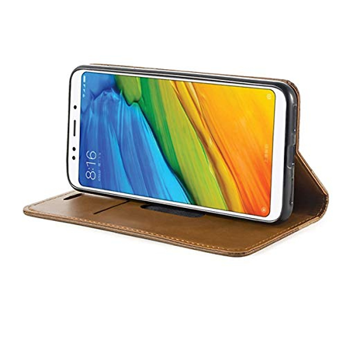 YZKJSZ Wallet Case for Oppo Reno 6 Pro 5G, Flip PU Elegant Retro Leather Case with Credit Card Slots and Stand Protective Cover for Oppo Reno 6 Pro 5G (6.55") - Dark Brown