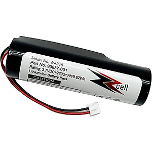 ZZcell® Battery Replacement for Wahl 93837-001 Cordless Magic Clip Shaver, Super Taper, Senior, Designer, Beretto Black Stealth, Chrome, Sterling 4 Clippers 3.7V 2600mAh