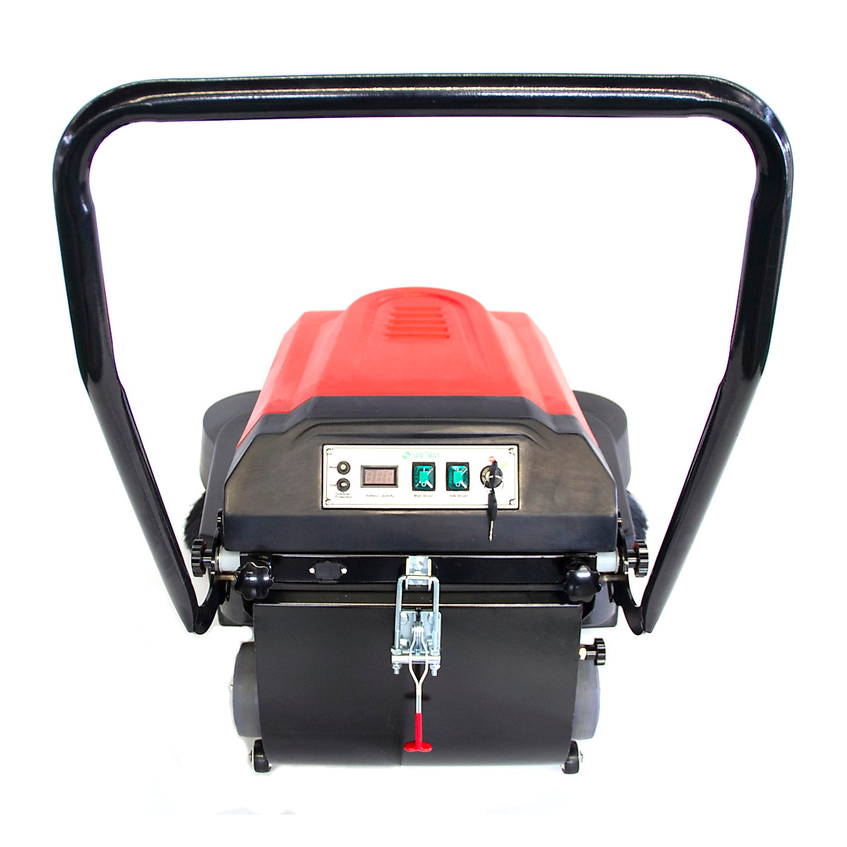 SANITMAX 41.3" Battery-Powered Walk-Behind Industrial Floor Sweeper Machine with Triple Brushes - Cleans up to 64,500 sq ft/hr