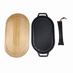 Pizza Cast Iron Grill Pan Suitable for most pizza ovens-griddle and grills