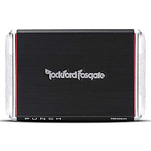 Rockford Fosgate PBR300X4 Punch 300 Watt 4 Channel Boosted Rail Amplifier