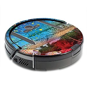 MightySkins Skin Compatible with Shark Ion Robot R85 Vacuum Minimum Coverage - Tropical Resort | Protective, Durable, and Unique Vinyl wrap Cover | Easy to Apply, Remove | Made in The USA