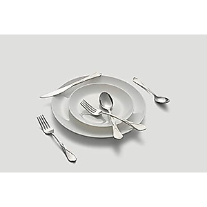 Cambridge Silversmiths Heather Sand 20-Piece Flatware Silverware Set, Stainless Steel, Service for 4, Includes Forks/Spoons/Knives