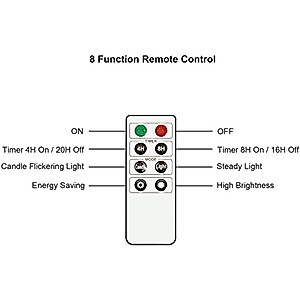 Rhytsing Ivory 10.8" Flameless Taper Candles with Timer, Battery Operated Dinner Long Candles with Remote, Smooth Wax Finish, Warm White LED, 8 Batteries Included - Set of 4