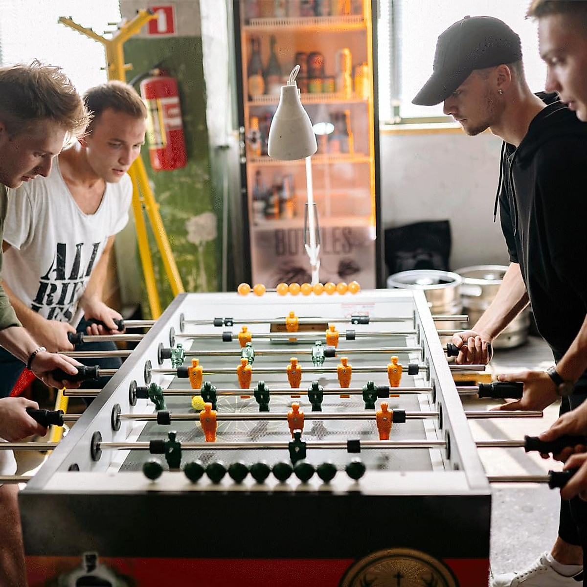 Qtimal 14 Pack Table Soccer Foosballs Replacement Balls, Multicolor 36mm (1.42") Official Foosball Tabletop Game Ball, Foosball Accessory Replacements for Home Recreation Room Foosball Table