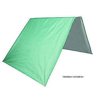 AUNMAS Outdoor Swing Patio Swing Square Canopy Kids Playground Roof Shade Canopy Cover Replacement Tarp Sunshade for Garden, Green(1#)