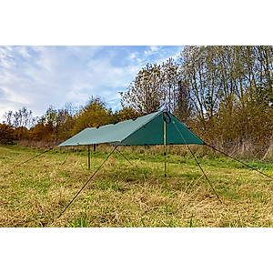 DD Hammocks - DD SuperLight Tarp S (9ft x 5ft) - 100% Waterproof Ripstop Nylon Compact Ultralight & Multifunctional Rainfly Tarp Tent Bivvi Cover for Camping Hiking Bikepacking & Day Shelter