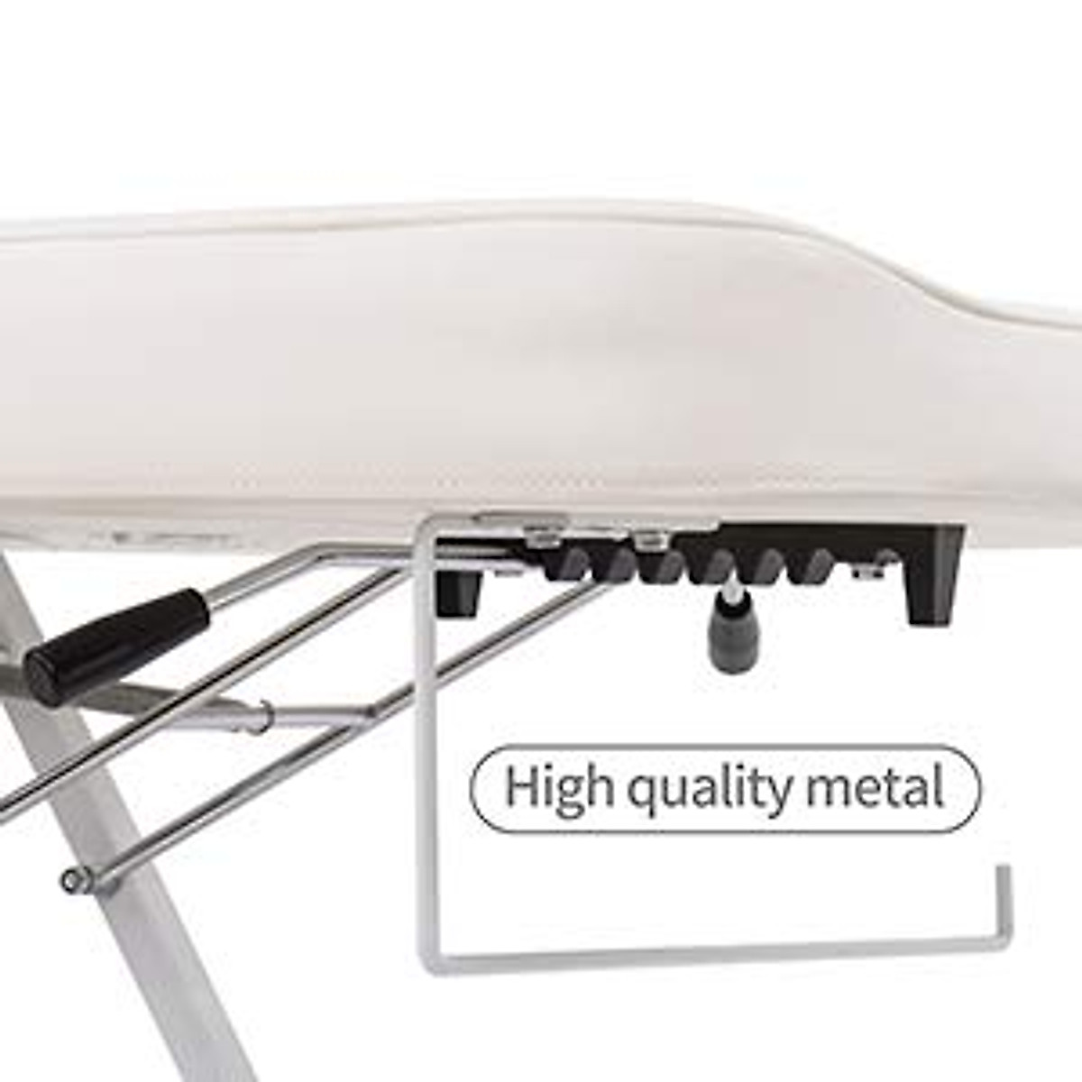 Lovpear Adjustable Massage Bed Waxing Table for Profeesioanl Tattoo Chair Eyelash Chair Salon Spa Equipment(White)