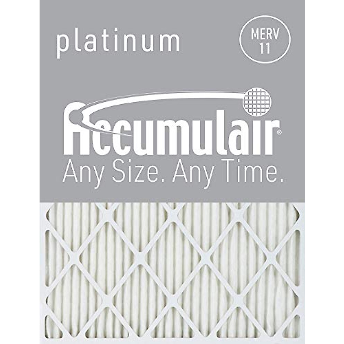 Accumulair Platinum 16.25x21.25x1 (Actual Size) MERV 11 Air Filter/Furnace Filters (4 pack)
