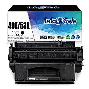 INK E-SALE Compatible Q5949X Q7553X Toner Cartridge Replacement for HP 49X Q5949X 53X Q7553X (Black 1Pack) for use in HP LaserJet P2015dn P2015 P2015d 1320 1320n 3390 3392 M2727nf P2014 P2010 Printer