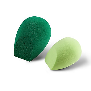 EcoTools Ecofoam Perfect Blender Duo Sponge, Beauty Sponges For Flawless Foundation Coverage, Eco-Friendly Makeup Sponges, Best For Liquid & Cream Makeup Products, Cruelty-Free & Vegan, 2 Piece Set