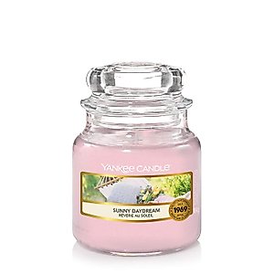 Yankee Candle Small Jar Candle - Sunny Daydream Scented Candle - Up to 30 Hours Burn Time - Garden Hideaway Collection