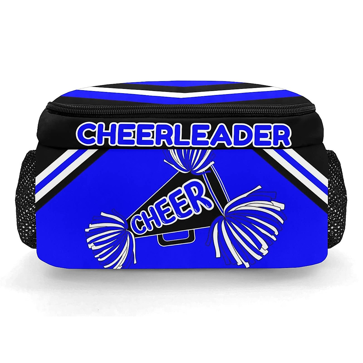 Anneunique Custom Cheer Pom Cheerleaders Blue Backpack Multifunctional Waterproof Laptop Bag for Travel Gift