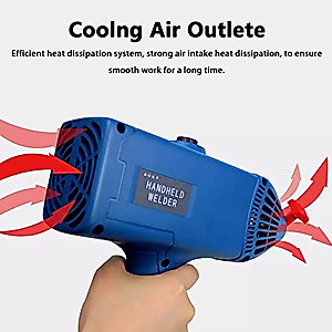 Portable ARC Welder, 110V/220V Handheld Welder Gun, 250 Amp IGBT LCD Digital Display, Welding Machine With Welding Gloves, Welding Helmet, Welding Brush, Welding Ground Wire, Welding Rod 2 220V