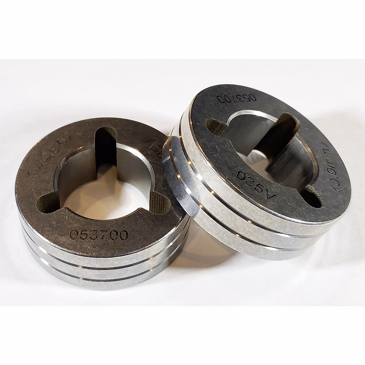 2-PK Drive Roll Replacement For Miller Millermatic 200/210/212/250/251/252/DVI/Pulser/Vintage (V-Groove .035" 2-PK)