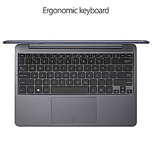 ASUS VivoBook L203MA Ultra-Thin Laptop, Intel Celeron N4000 Processor, 4GB LPDDR4, 64GB eMMC, 11.6” HD, USB-C, Windows 10 in S Mode (Switchable to Pro), L203MA-DS04, One Year of Microsoft Office 365