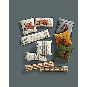 Mud Pie Blessed Definition Pillow, Beige