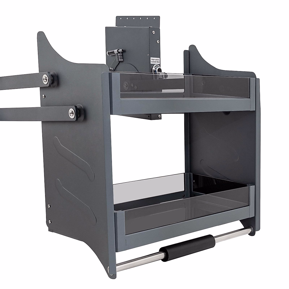 LIECARYAM Cabinet Pull Down Shelf, 24Inch Cabinet Pull Down Shelving System Blind Corner Cabinet Pull Out Pull-Out Kitchen Wall Sliding Shelf Pull-Out Home Organizers Cabinet Storage 42-44lb (24Inch)