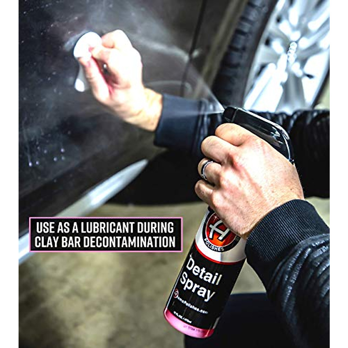 Adam's Detail Spray - Quick Waterless Detailer Spray For Car Detailing | Polisher Clay Bar & Car Wax Boosting Tech | Add Shine Gloss Depth Paint | Car Wash Kit & Dust Remover (Collection)
