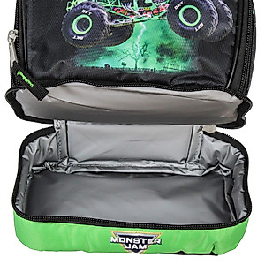 INTIMO Monster Jam Grave Digger Monster Truck Dual Compartment Lunch Bag Luch Box