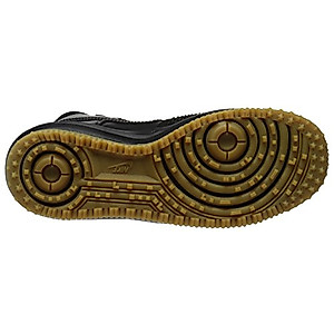 Nike Mens Lunar Force 1 Duckboot Black/Black/Metallic Silver/an Boot 10 Men US