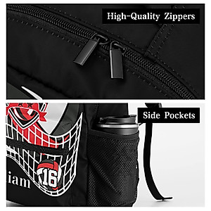WOWPersonalTailor Personalized Volleyball Star Fashion Lightweight Waterproof Computer Bag with Name Unisex Gifts, 12.2''(L) x 5.9''(W) x 16.5''(H)