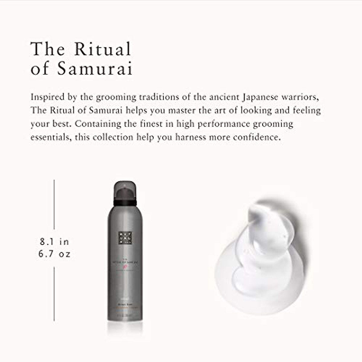 RITUALS Samurai Sport Foaming Shower Gel for Men - Sport Body Wash with Bamboo Extract & Cypress - 6.7 Fl Oz