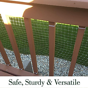 DALEN Gardeneer Plastic Fence for Garden Edging, Lightweight Fencing Role for Yards and Gardens, Protective Barrier for Plants, Flowers, Lawn, Rabbits, Chicken, Poultry, Dogs, and Other Pests