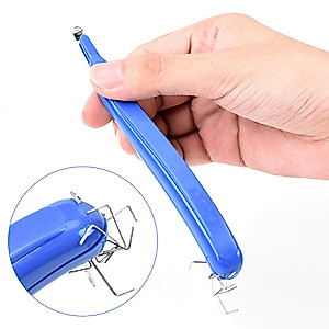 4 Pieces Staple Remover Professional Magnetic Staple Remover Puller Staples Remover Staple Removal Tool Staple Puller Remover Staple Pullers for Office School Home, Black