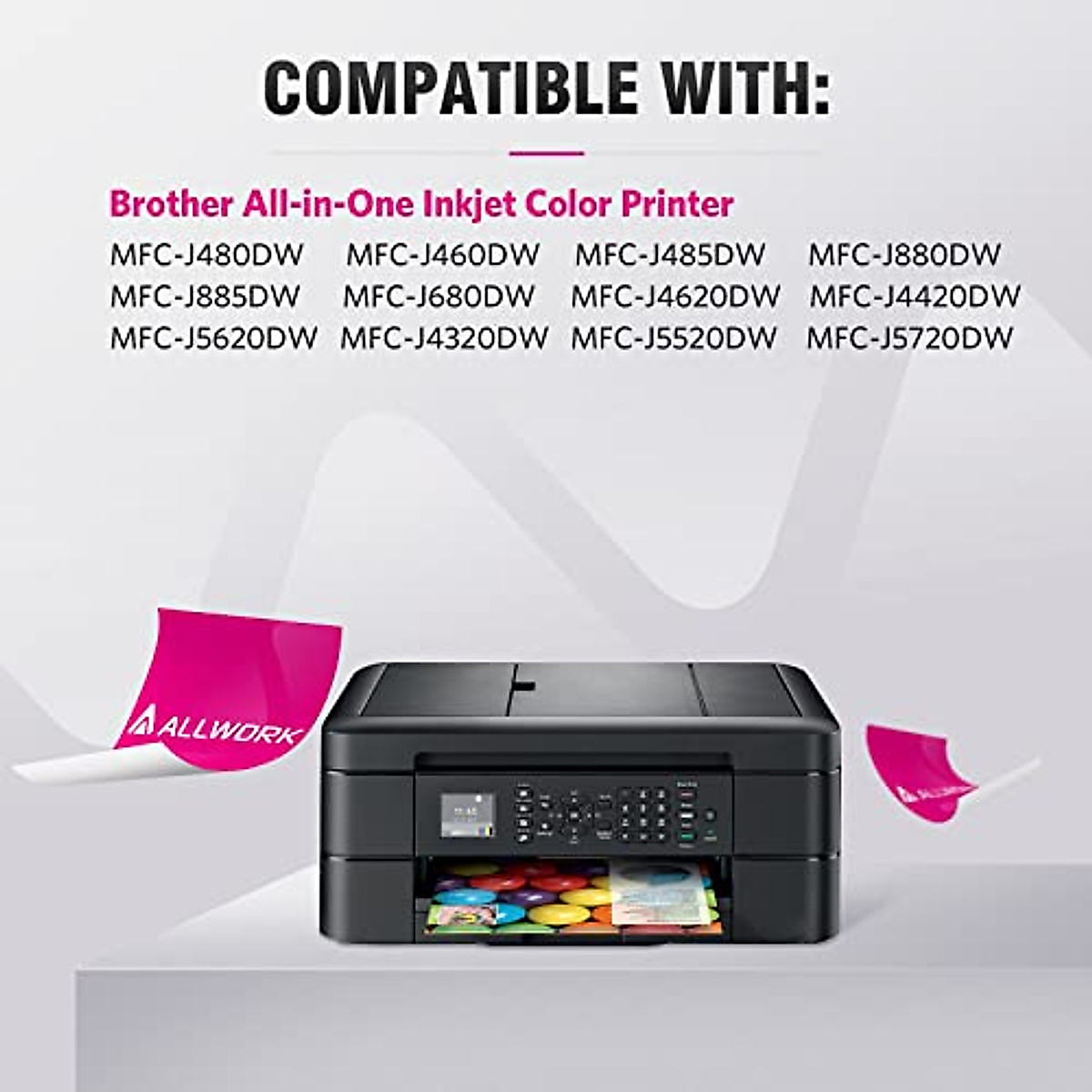 ALLWORK (10 Pack Compatible Ink Cartridge Replacement for Brother LC203 LC203XL LC201 LC201XL for Brother MFC-J460DW J480DW J485DW J680DW J880DW J885DW J4320DW J4420DW J4620DW J5620DW J5520DW J5720DW