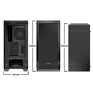 be quiet! Dark Base 700 | ATX Midi Tower PC Case| 2 Pre-Installed Pure Wings 2 Fans | RGB LEDs | Tempered Glass Window | Black | BGW23