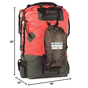 North49 Waterproof Canoe Pack 120L - Fully Loaded!