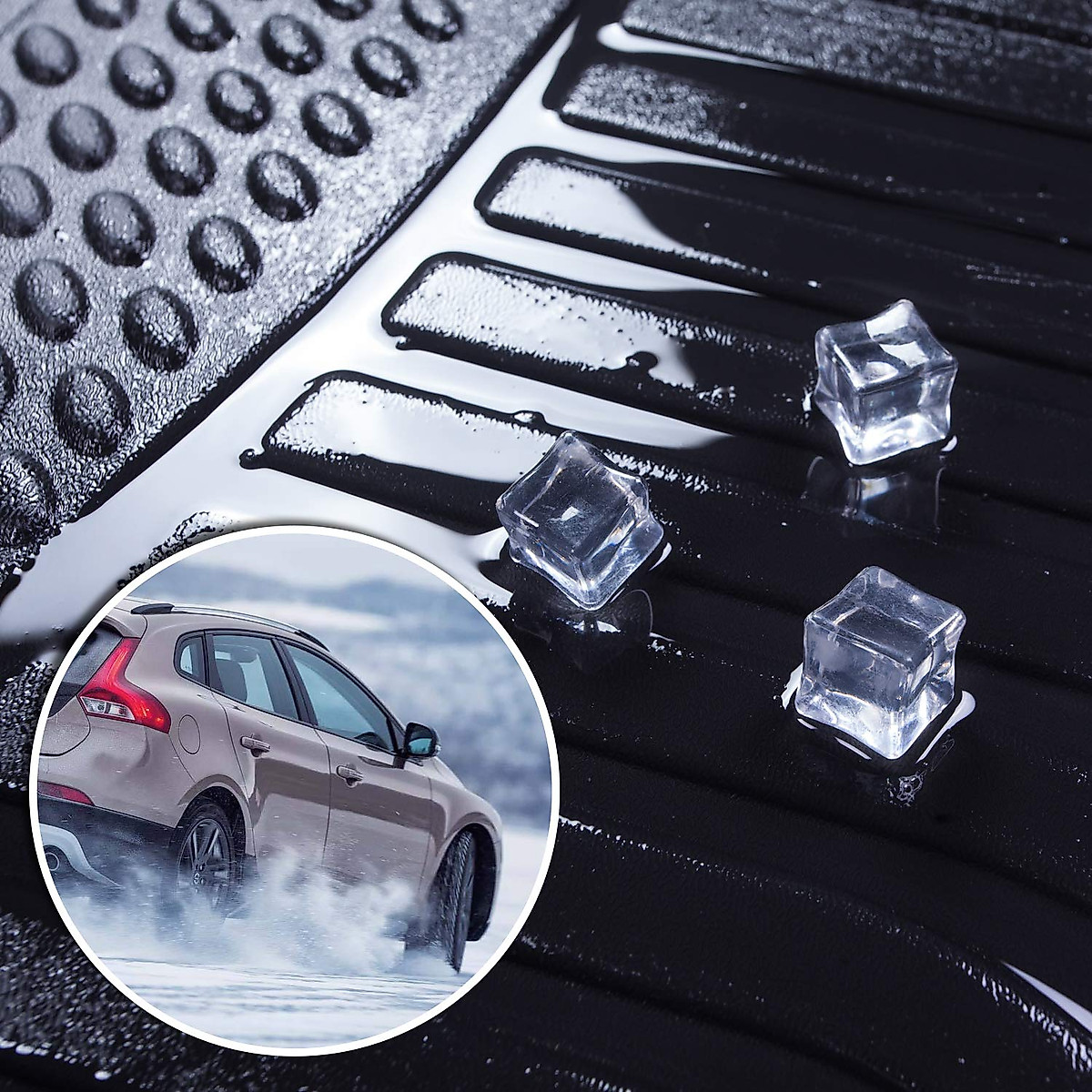 orealtrend Black Floor Mats Liners Replacement for Explorer 7 Seats 2015-2019 Heavy Duty All Weather Guard Front and Rear Car Carpet-Custom Fit-Tough/Durable/Odorless