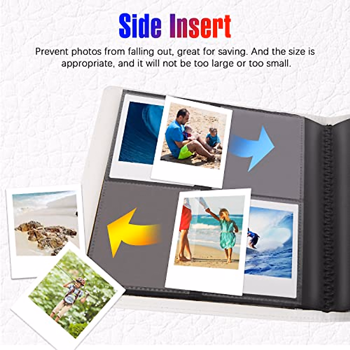 192 Pockets Photo Album for Fujifilm Instax Square SQ1 SQ6 SQ10 SQ20 Instant Camera, Fujifilm Instax SP-3 Mobile Printer, Extra Large Picture Albums for Fujifilm Instax Square Instant Film (White)