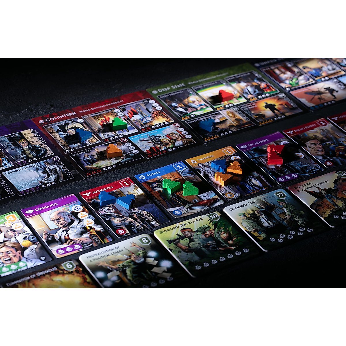 CrowD Games Deep State: New World Order | Strategy Board Game | Ages 14 and up | 1–5 Players | Average Playtime 40–75 Min | Made