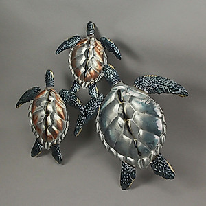 Chesapeake Bay 27" Brown/Blue Sea Turtle Trio