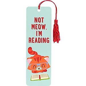 Not Meow, I'm Reading Children's Bookmark