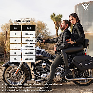 Nomad Motorcycle Jacket for Men, Ironborn Biker Jacket, Cruiser Sportsbike Enduro Mens Riding Jacket with Armor Protection (Small, Black)