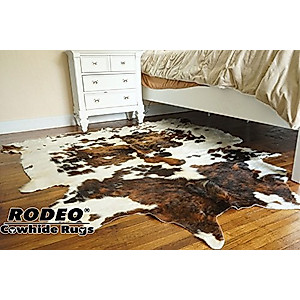 rodeo Superior Tricolor Cowhides Rug Size 6x7 ft TC 6X7