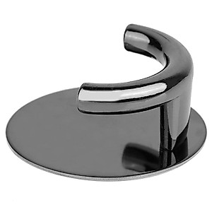 Zerodis Door Hangers Stainless Steel + Zinc Alloy Adhesive Hanger Hang Door Wall Kitchen Bathroom (Black)