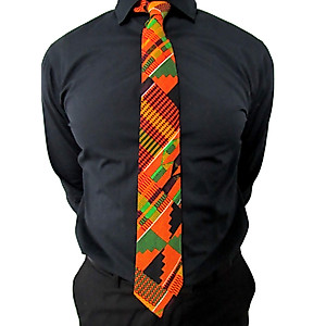 ShopHaven African Kente Tie, Ankara Tie, Afrocentric Necktie, Choir, Black History Tie, African Fabric Men Accessory